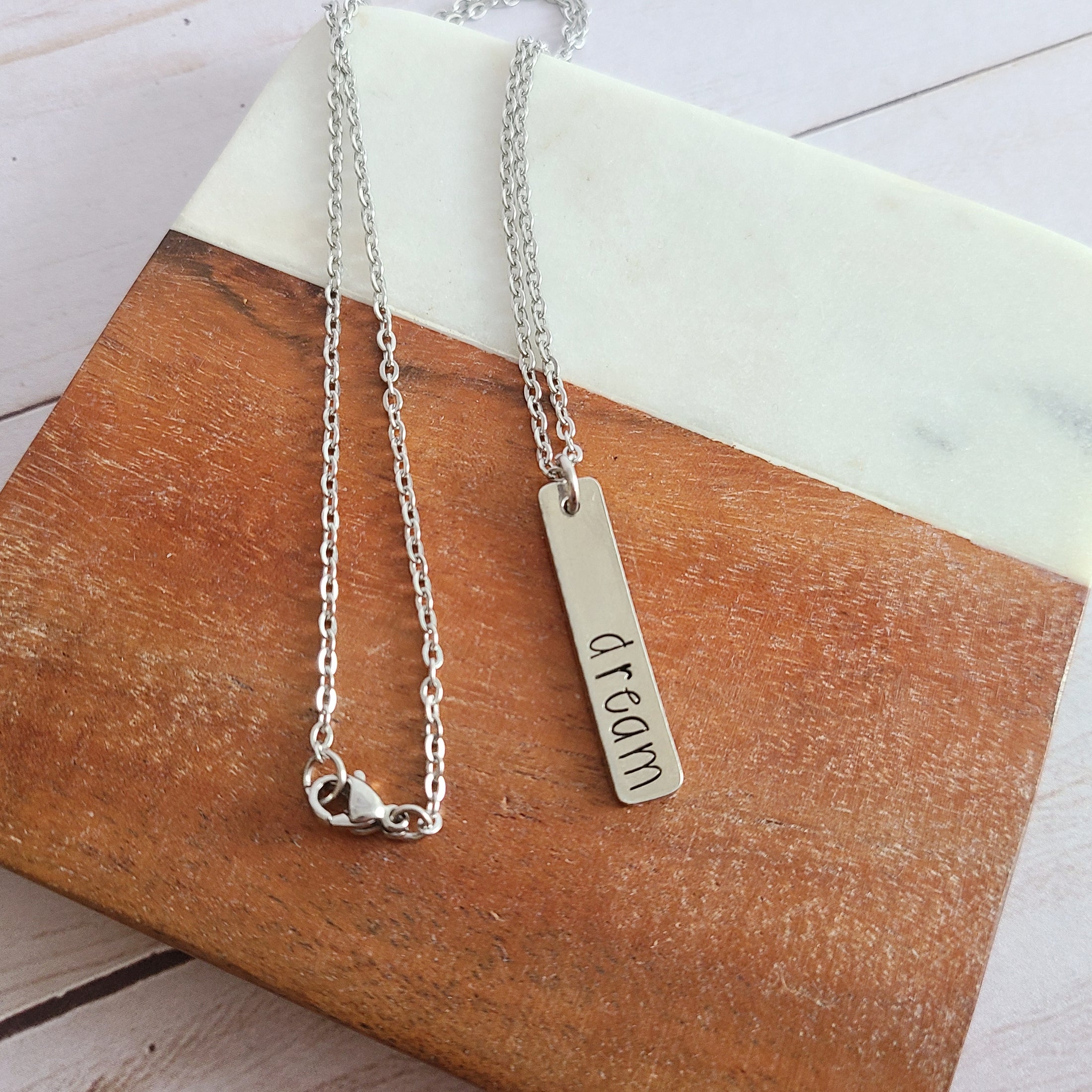 Personalized Choose Your Word Necklace, Custom Word Jewelry with Name ...